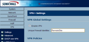 Site to Site VPN via two Sonicwall firewalls - With DHCP over VPN ...