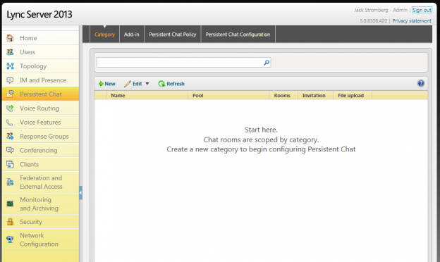 [Tutorial] Setting up and installing persistent chat for Lync Server 2013 - Jack Stromberg