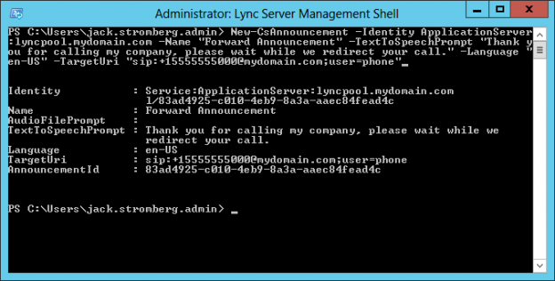 Configure Call Forwarding On Unassigned Number Ranges In Lync Jack