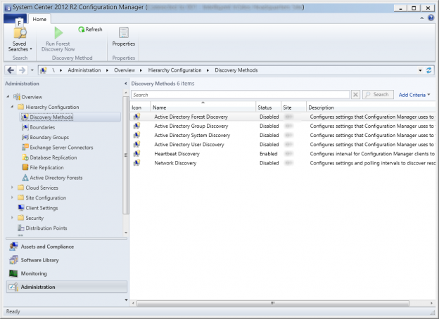 System Center 2012 R2 Configuration Manager - Discovery Methods and ...