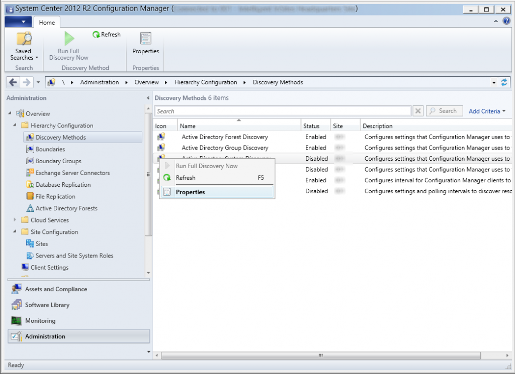 System Center 2012 R2 Configuration Manager - Discovery Methods and ...