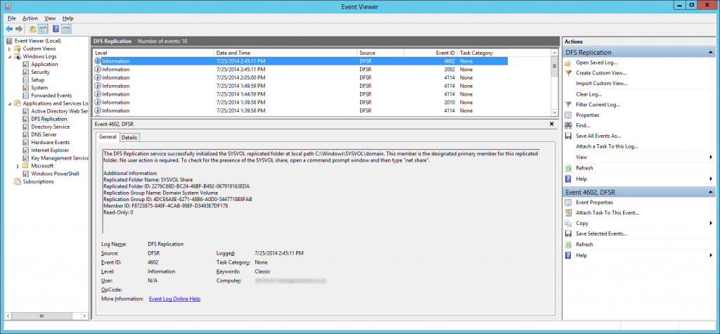 SYSVOL and Group Policy out of Sync on Server 2012 R2 DCs using DFSR ...
