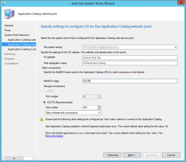 System Center 2012 R2 Configuration Manager Client Web Service Point And Deploying The Sccm