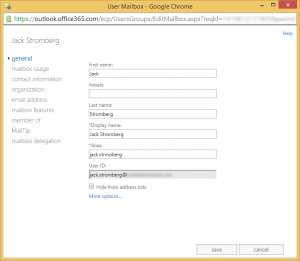 Office 365 - Change the Alias attribute of an Exchange mailbox for a ...