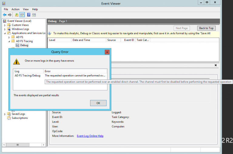 [Tutorial] Gathering trace/event logs in ADFS v2.0 and v3.0 - Jack Stromberg