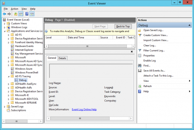 [Tutorial] Gathering trace/event logs in ADFS v2.0 and v3.0 - Jack Stromberg