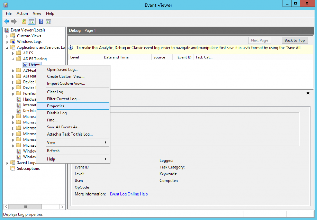 [Tutorial] Gathering trace/event logs in ADFS v2.0 and v3.0 - Jack Stromberg