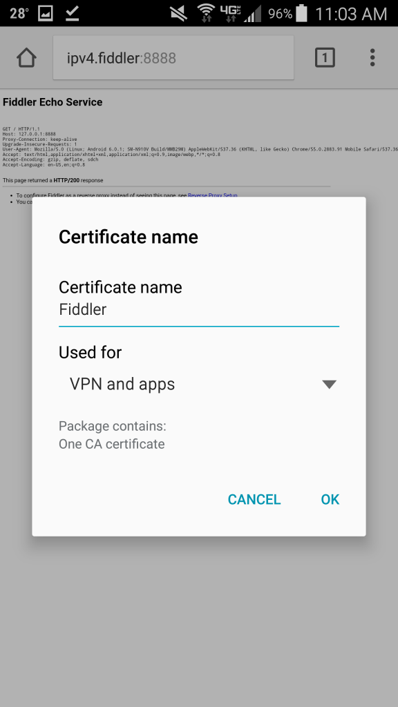 Tutorial Using Fiddler To Debug Saml Tokens On Mobile Devices Android Jack Stromberg
