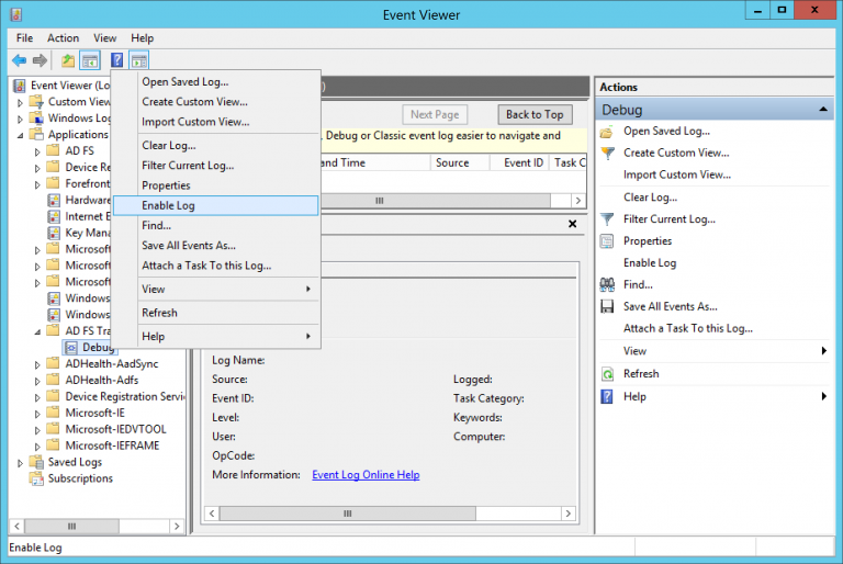 [Tutorial] Gathering trace/event logs in ADFS v2.0 and v3.0 - Jack Stromberg