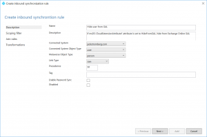 How to hide users from the GAL in Office 365 synchronized from on ...