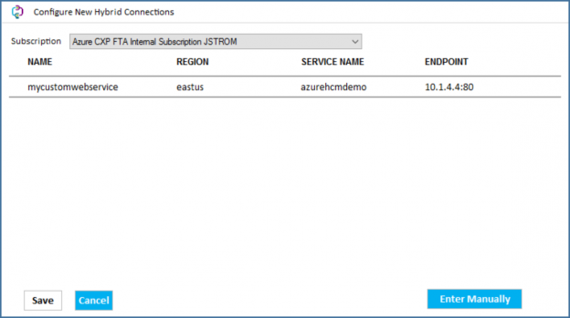 Tutorial Using Azure Hybrid Connection Manager To Reach Resources On